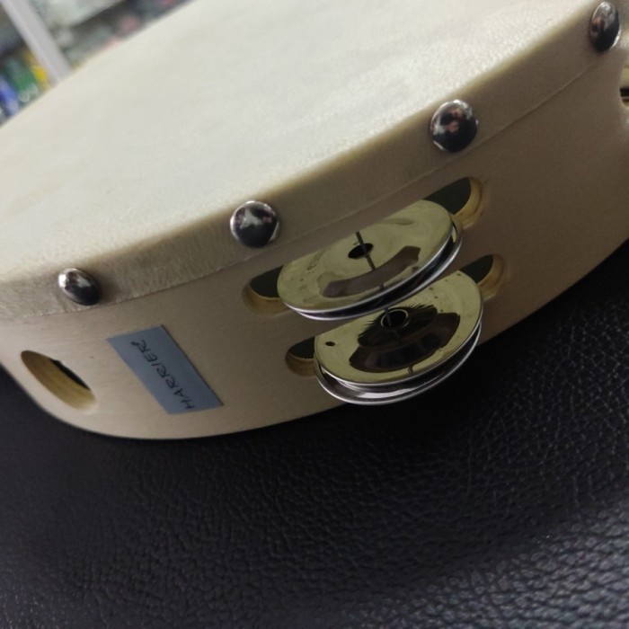 Jual Tamborin - Tamborin 10 Inch Kulit Double Kecrekan Tambourine ...