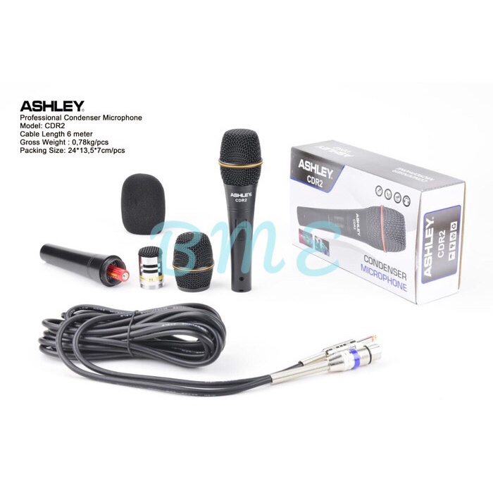 Jual Mic ashley microphone CONDENSOR DALAM PAKAI BATERAI cdr2 ORYGINAL ...