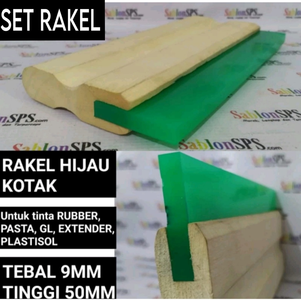 Jual RAKEL SABLON HIJAU KOTAK 9X50MM SET GAGANG KAYU P. 10CM | Shopee ...