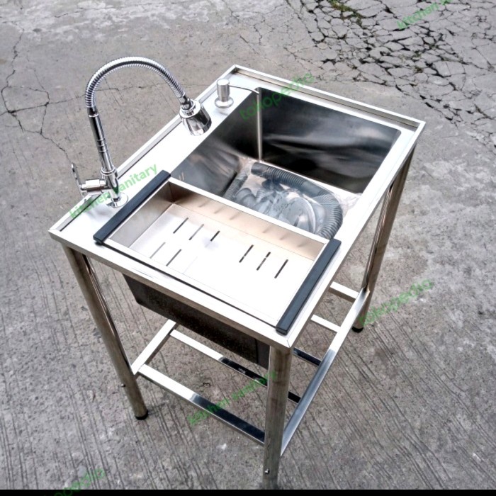 Jual NEW SERIES KITCHEN ZINK PORTABLE/BAK CUCI PIRING KAKI 60/KAKI ...