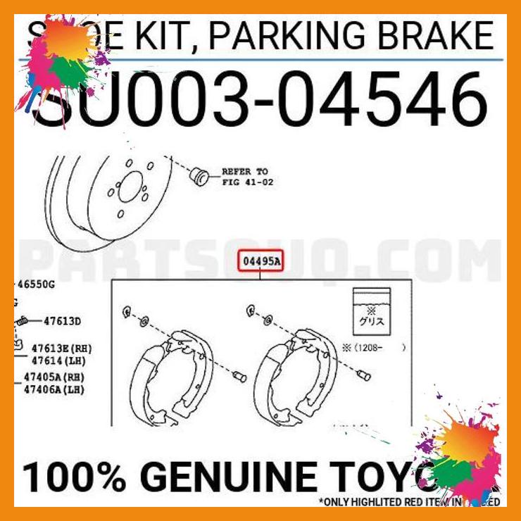 Jual kampas rem tangan hand brake shoe toyota gt86 ft86 subaru brz ...
