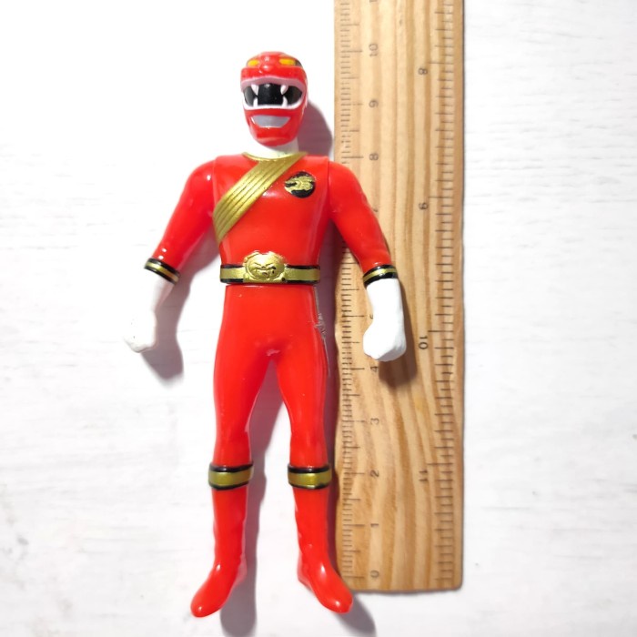 Jual rhs 10 cm super sentai gaoranger red bandai action figure ...