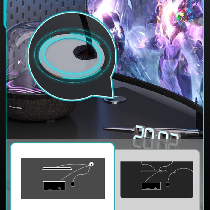 Jual Meja Komputer Laptop Pc Desk Frame With Cable Hole Termurah ...