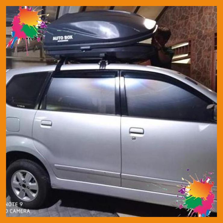 Jual roof box bagasi atas mobil universal 350 liter - hitam/putih [jpx ...