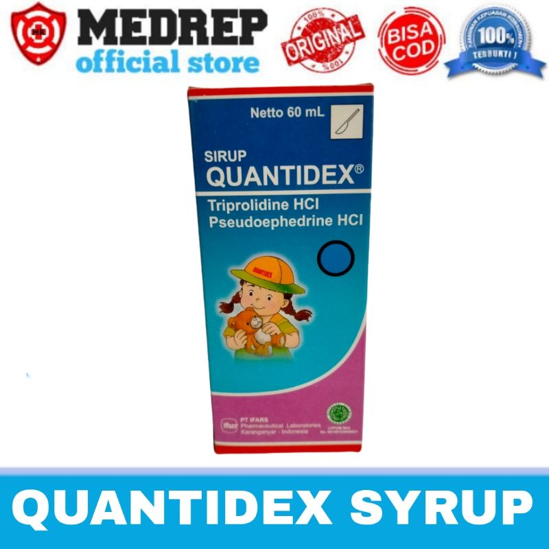 Jual QUANTIDEX kuantidek ifars Syrup sirup syr 60ml 60 ml obat batuk anak botol btl | Shopee ...