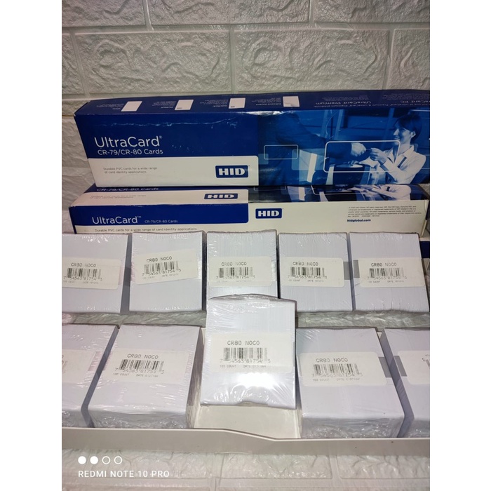 Jual KARTU PVC BLANK ID CARD ULTRACARD HID NOCO CR 80 100PCS | Shopee ...