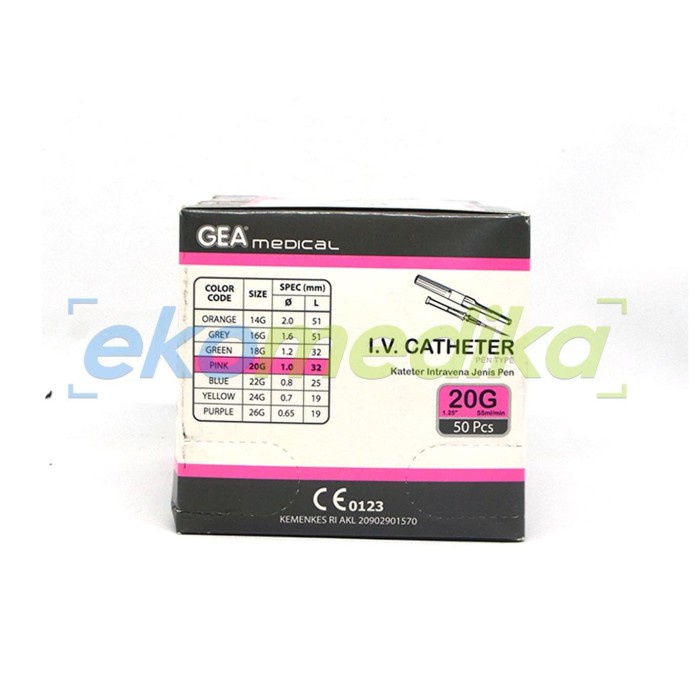 Jual MD - Abbocath 20G Gea IV Catheter Aboket 20G isi 50 pcs | Shopee ...