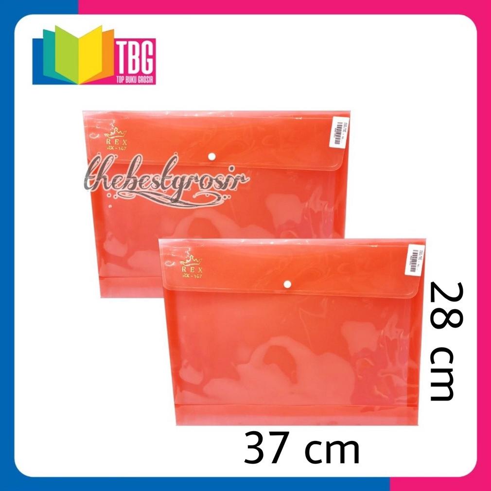 Jual 1 PCS MAP PLASTIK KANCING 1 REX / FOLDER FILE / TAS DOKUMEN ...