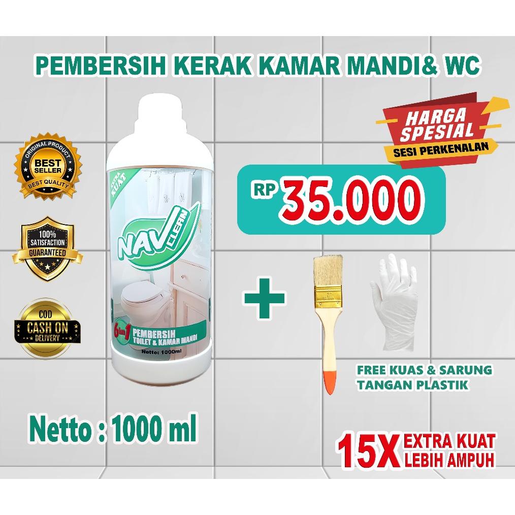 Jual TERMURAH NAV CLEAN 1 LITER PEMBERSIH KAMAR MANDI KERAMIK TOILET ...