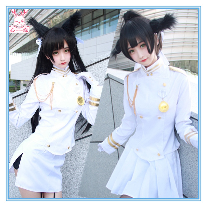Jual Azur Lane cosplay IJN Atago cosplay costume IJN Atago wig | Shopee ...