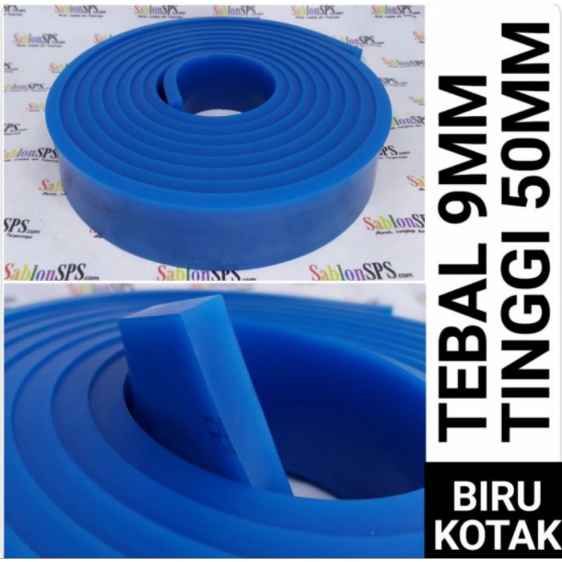 Jual KARET RAKEL PLASTISOL SABLON BIRU KOTAK 50MMX9MM | Shopee Indonesia