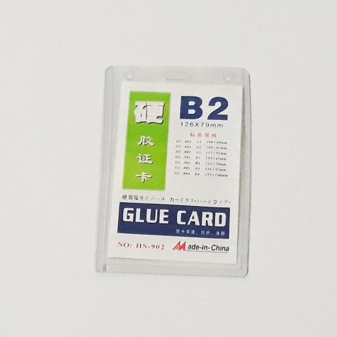 Jual Id Card Case B2 Tempat Kartu Nama Glue Card Casing Name Tag Kode ...