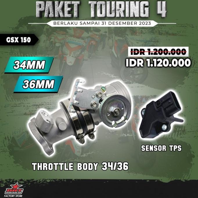 Jual BRT Paket Touring 4 GSX 150-FU FI - Throttle Body - Sensor TPS ...