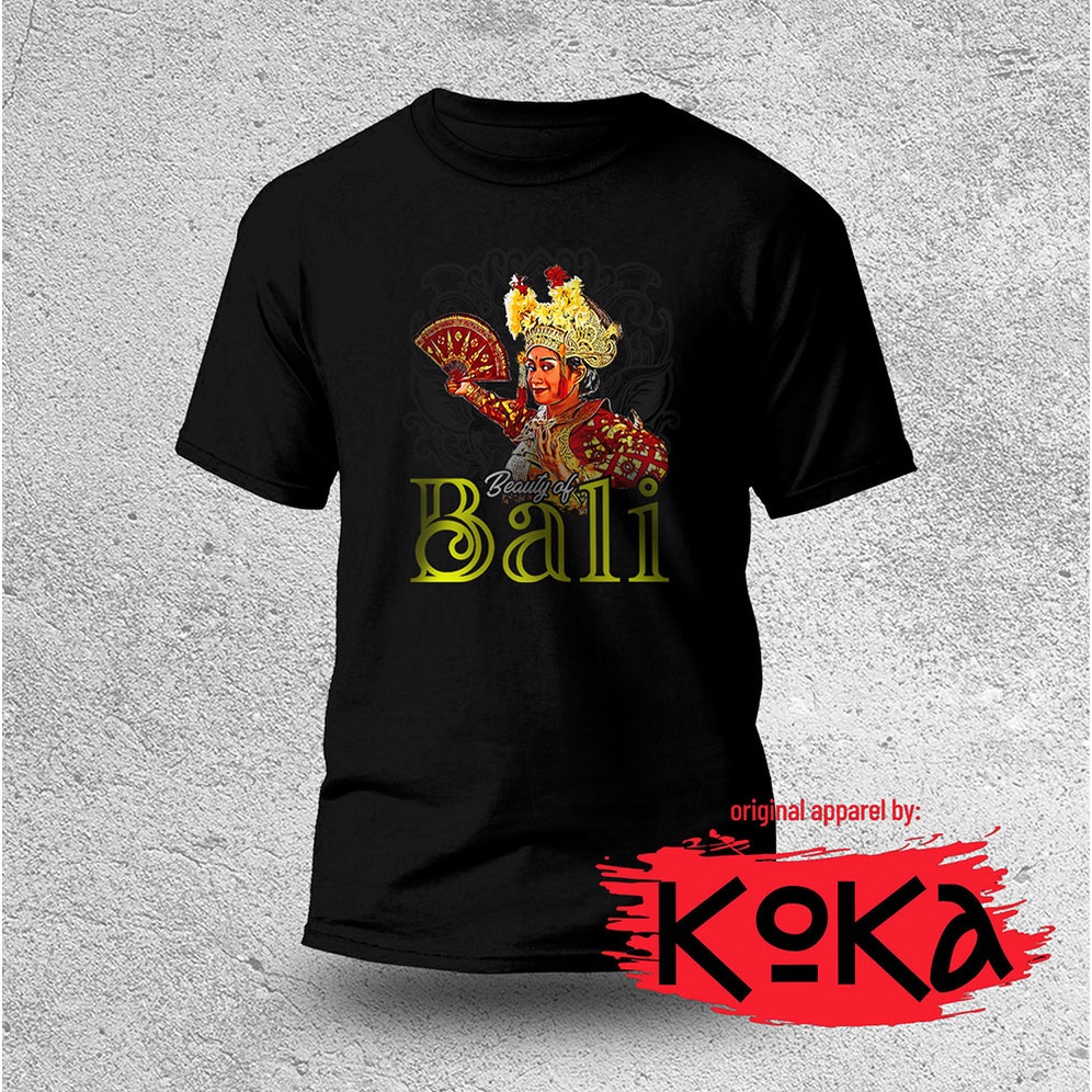 Jual T-Shirt Distro Premium - TARI LEGONG - Kaos Khas BALI - BAL3 | Shopee Indonesia