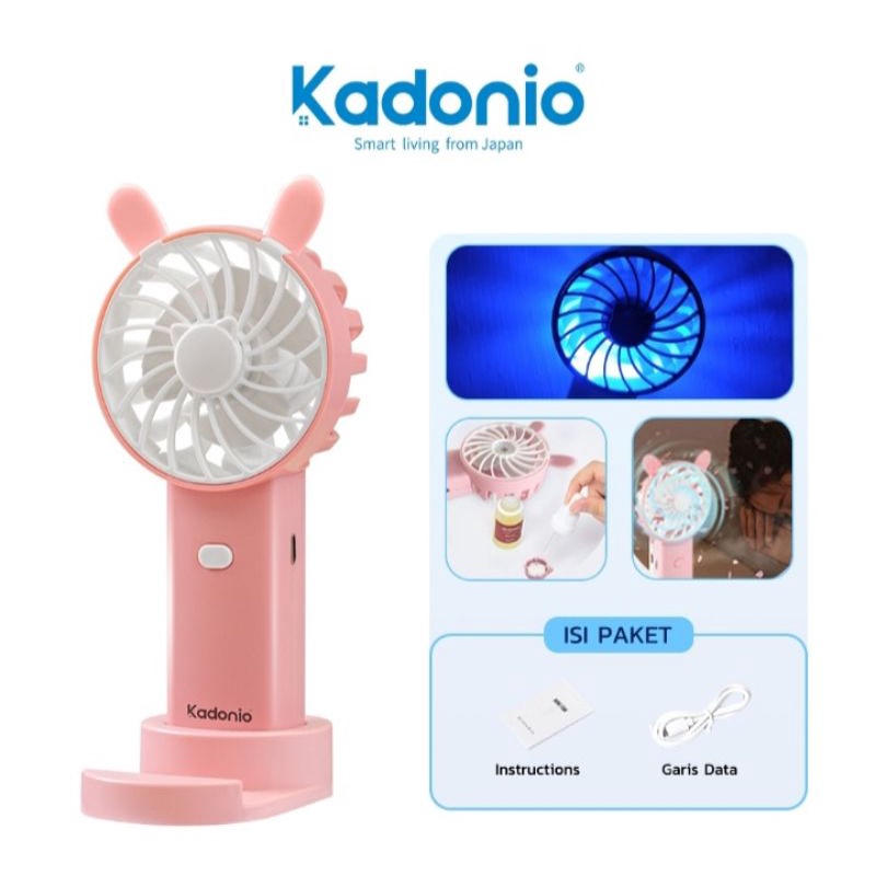 Jual Kipas Angin Tangan Stand Portable / Kadonio Kipas Genggam ...
