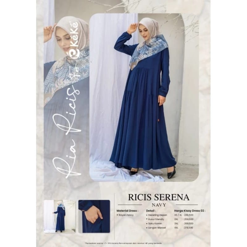 Jual Gamis Keke Muslim Wanita Terbaru Ricis Serena Set Hijab | Shopee ...