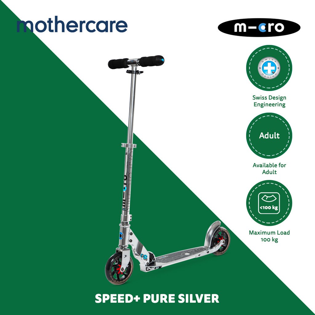 Jual Micro Speed Plus Pure Scooter - Silver | Shopee Indonesia
