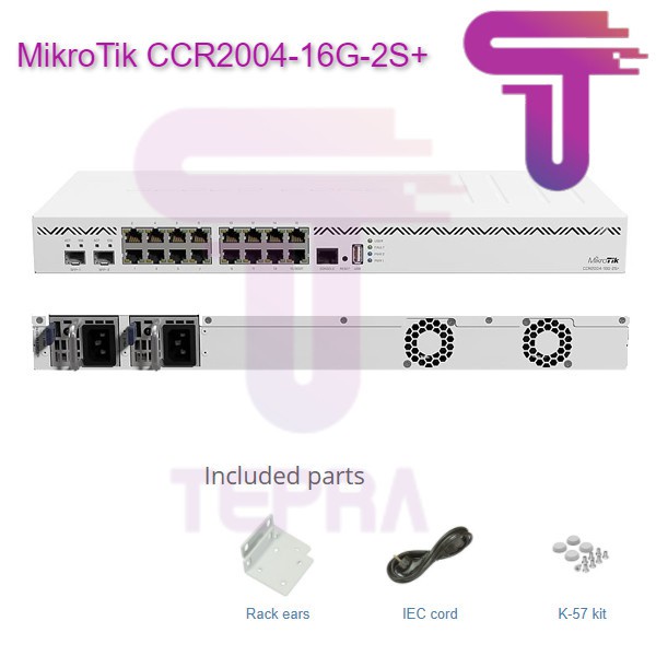 Jual MikroTik CCR2004-16G-2S+|Cloud Core Router CCR 2004 16G 2S ...
