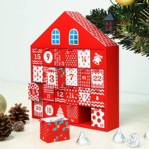 Jual CHR Advent Calendar (Christmas House) papercraft | Shopee Indonesia