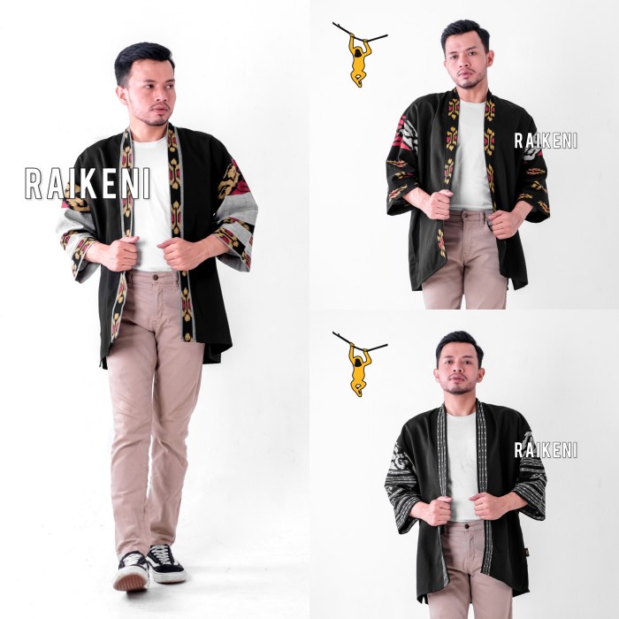 Jual Raikeni Kimono Tenun Jaket Tenun Cardigan Tenun Kaos Tenun ...