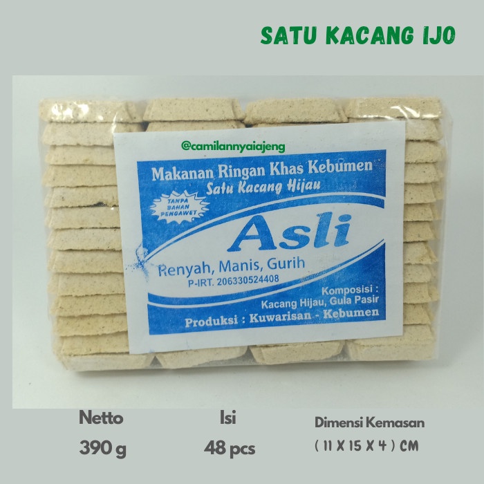 Jual Kue Satu Satru Kacang Hijau Ijo Jajanan Tradisional Asli Khas ...