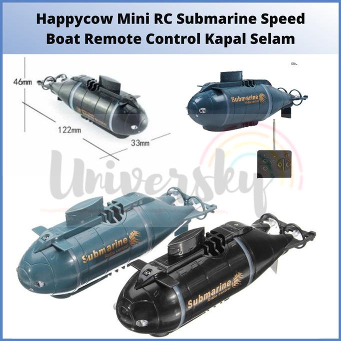 Jual Happycow Mini RC Submarine Speed Boat Remote Control Kapal Selam | Shopee Indonesia