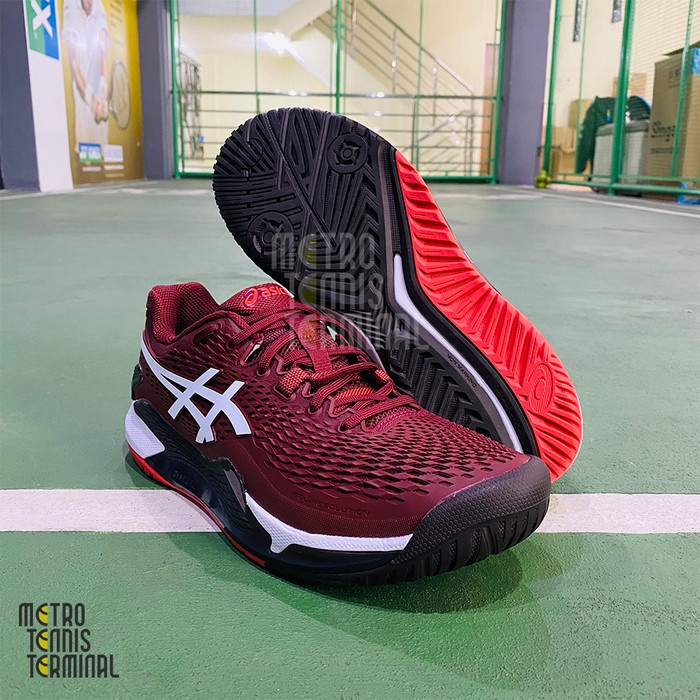 Jual Asics Gel-Resolution 9 Antique Red White ( Sepatu Tenis ) | Shopee ...
