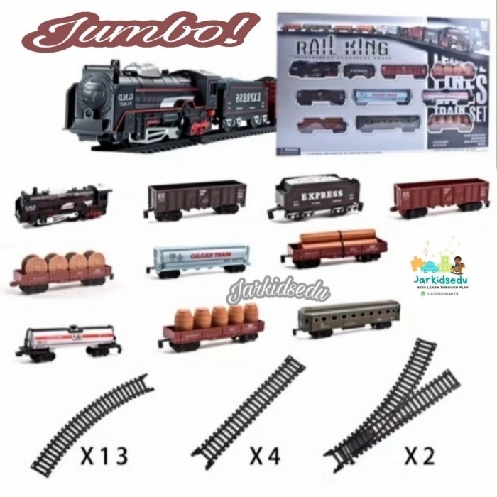 Jual Promo Mainan Anak Kereta Api Rail King Jumbo Wessel Railking 112 ...