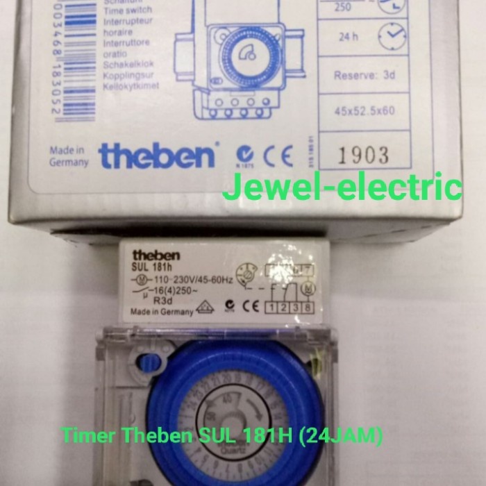 Jual Timer Theben 181H 24Jam/Timer Waktu Theben Sul/Timer Teben Sul ...