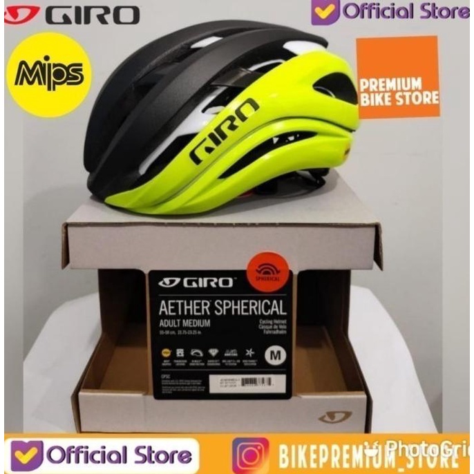 Jual Helm Giro Aether Spherical MIPS Helmet Sepeda Black Highlight ...