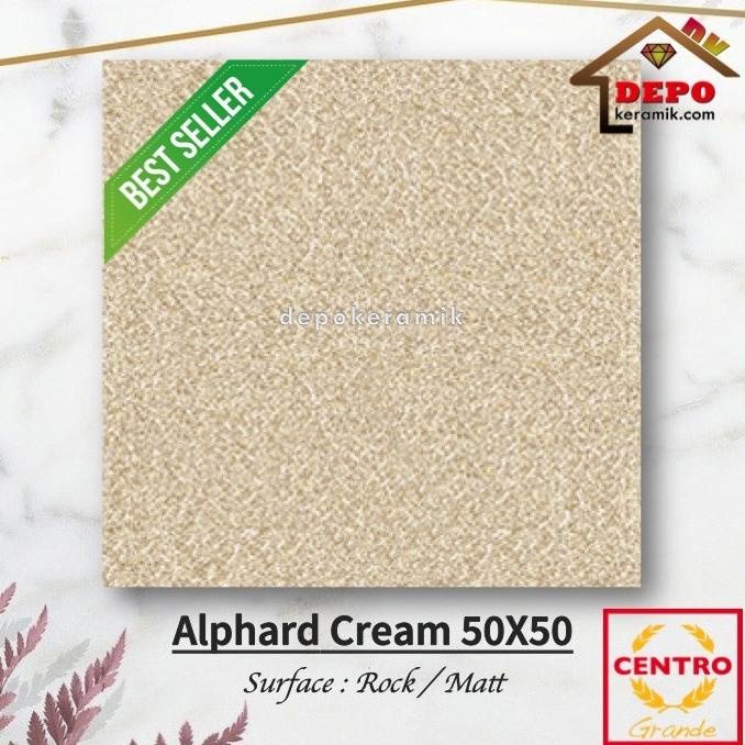 Jual Centro Alphard Cream 50X50 Kw1 Keramik Kasar Motif Batu Alam ...