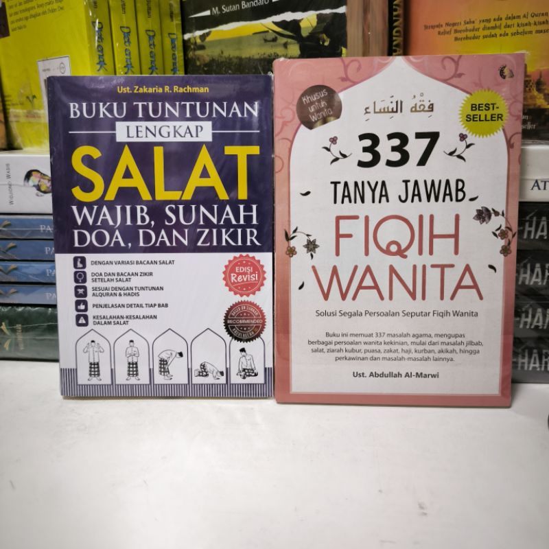 Jual Paket 2 buku tuntunan lengkap salat wajib Sunnah doa dan zikir, dan 337 tanya jawab fiqih ...