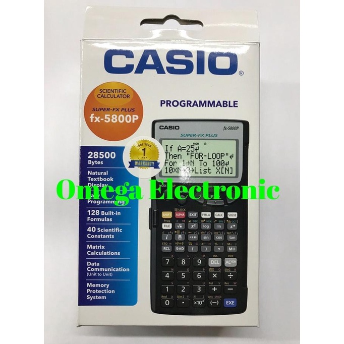 Jual Casio Calculator FX-5800P Programmable Scientific Kalkulator ...