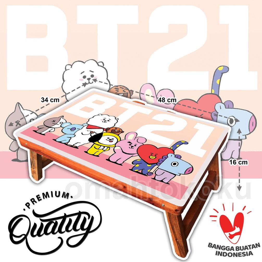 Jual Special Meja Belajar Anak Karakter BTS BT21 Fire FF Nussa Rara ...
