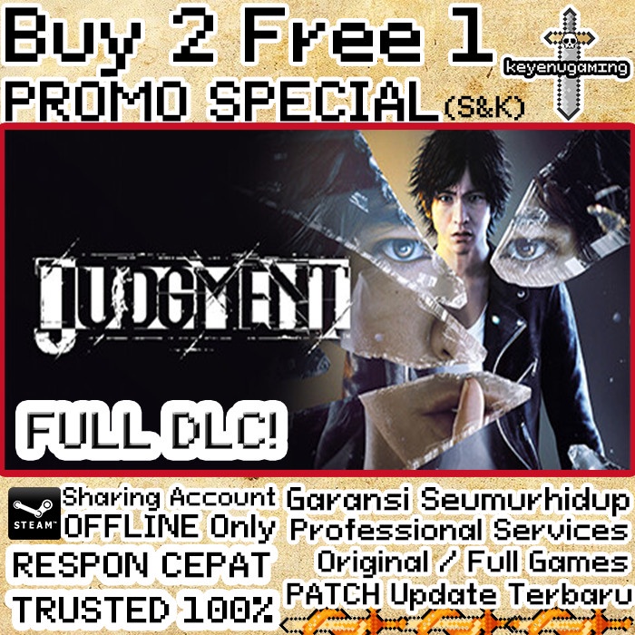 Jual Judgment + Lost Judgment PC FULL DLC - Buy 2 Get 1 GAME Original ...