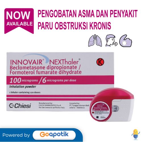 Jual INNOVAIR NEXTHALER 100 / 6 MCG INHALER 120 DOSIS | Shopee Indonesia