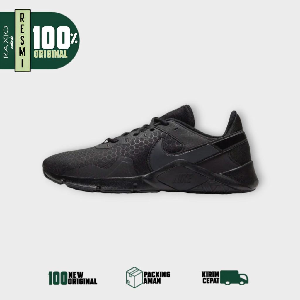 Jual Sepatu Sneakers Nike Legend Essential 2 All Full Triple Black ...