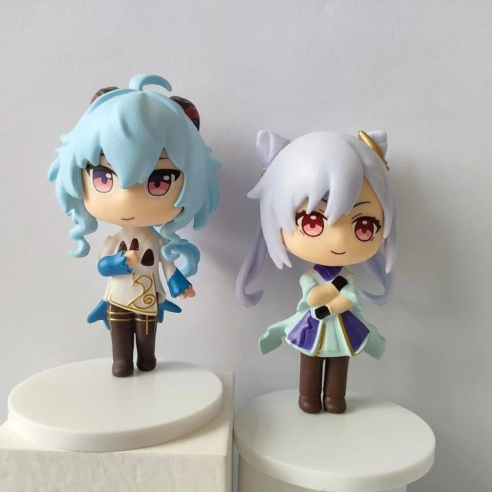 Jual Action Figure Set Genshin Impac Keqing Qiqi Ganyu Xiao Topper Cake ...
