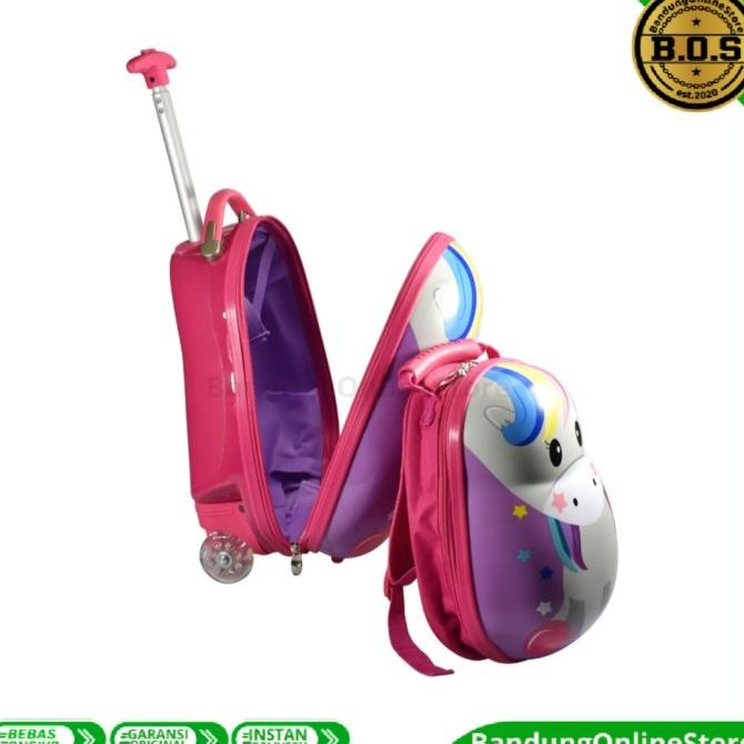 Jual Heys Set Koper Anak 18 Dan 13 inci 2 Pcs Unicorn Koper Dan Ransel ...