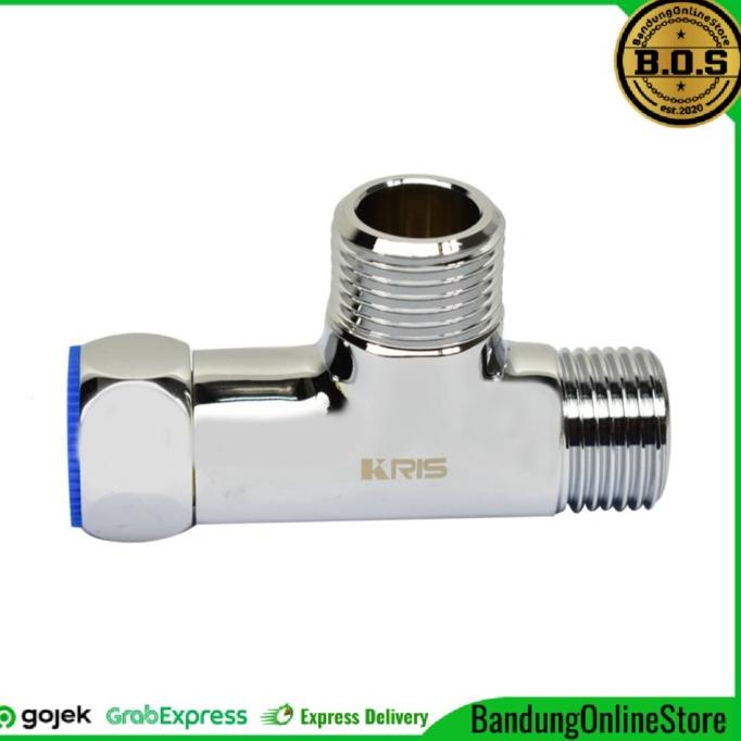 Jual Kris Sambungan Pipa Tee Dengan Mur 1/2 Inci Fitting Pipa Paralon ...