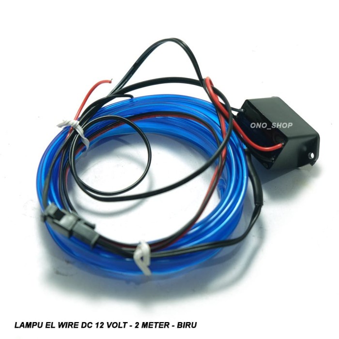 Jual Lampu EL Wire - Electroluminescence DC 12 Volt - 2 Meter - Biru ...