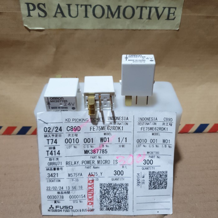 Jual Relay Omron 24V Mitsubishi Canter Mk387785 Original Lelang China ...