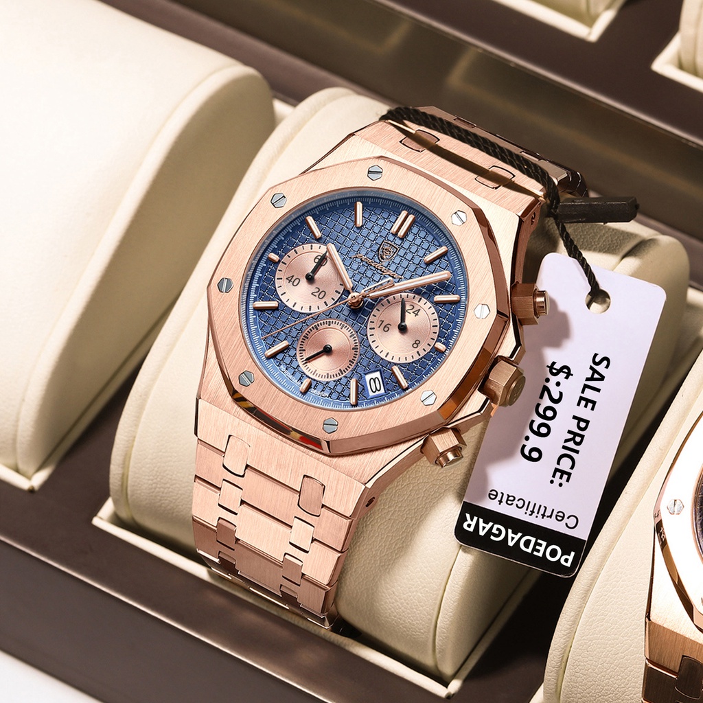 Jual POEDAGAR Swiss Brand New Multi-Functional Quartz Men's Watch ...