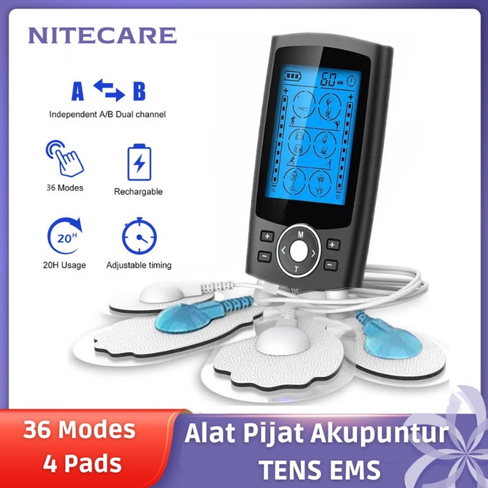 Jual JM- Alat Pijat Listrik Akupuntur Tempel TENS EMS Elektrik | Shopee ...