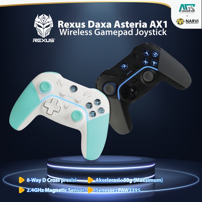 Jual REXUS DAXA ASTERIA AX1 WIRELESS GAMEPAD JOYSTICK - GAMING ...