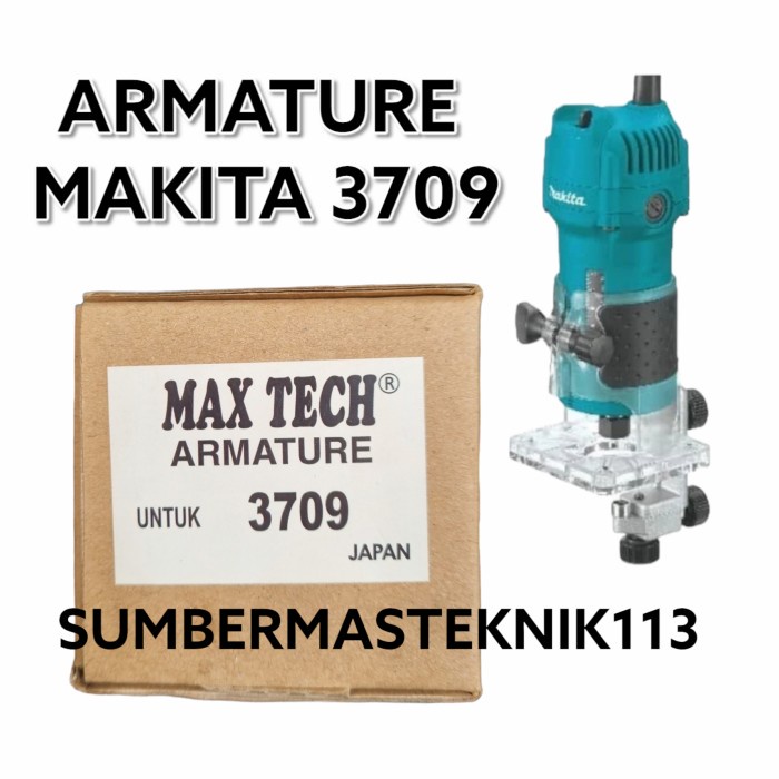 Jual ARMATURE MAKITA 3709 ANGKER MESIN TRIMER MAKITA 3709 MESIN PROFIL ...