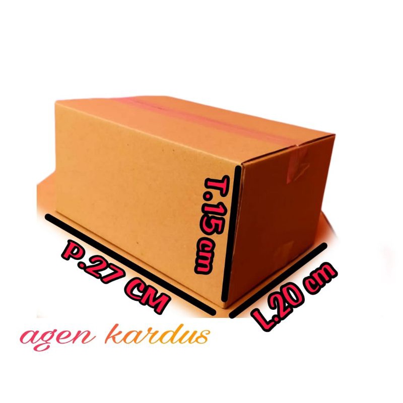 Jual kardus UK 27x20x15 kardus besar kardus sedang kardus packing ...