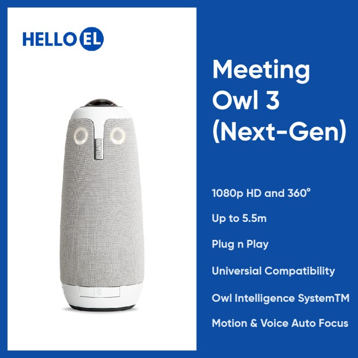 Jual OWL LABS MEETING OWL 3 NEXT GEN VIDEO CONFERENCE MIC CAMERA ...