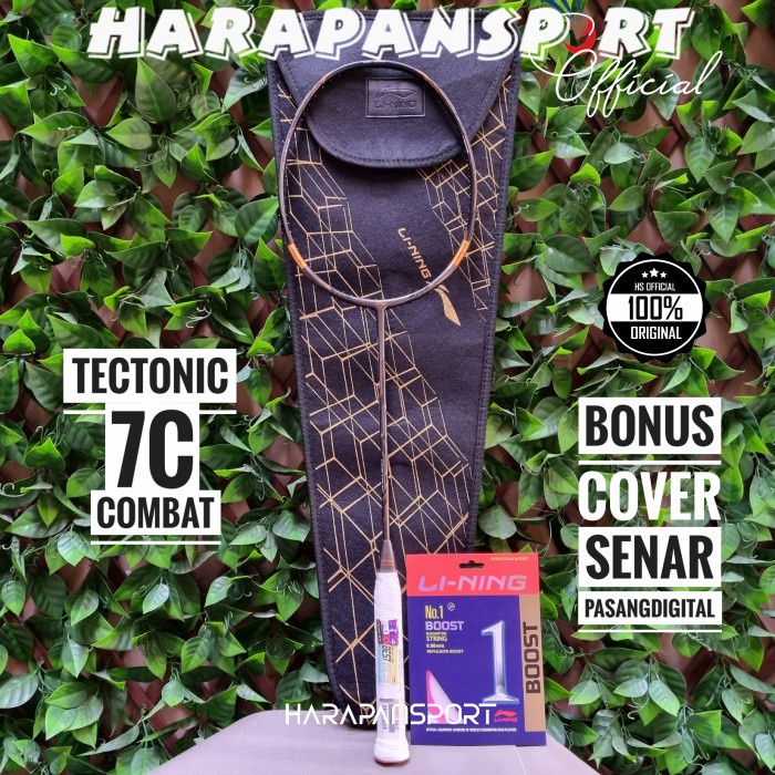 Jual RAKET BADMINTON LINING TECTONIC 7C COMBAT 7 C 100% | Shopee Indonesia