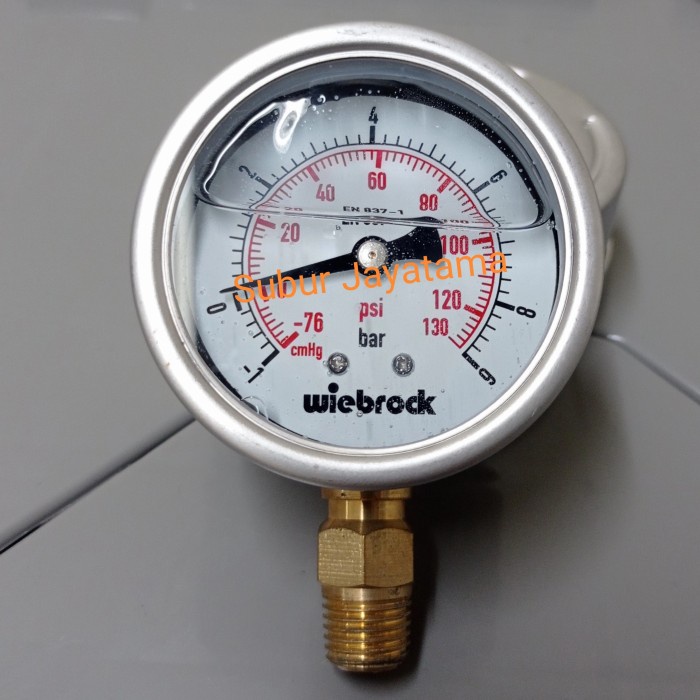 Jual Jual!! Compound Gauge Pressure Vacuum 2 1/2 " inchi -1 - 9 Bar | Shopee Indonesia